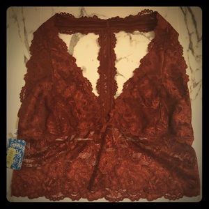 Free People | Tops | Sexy Lycra Lace Midriff Halter Top | Poshmark